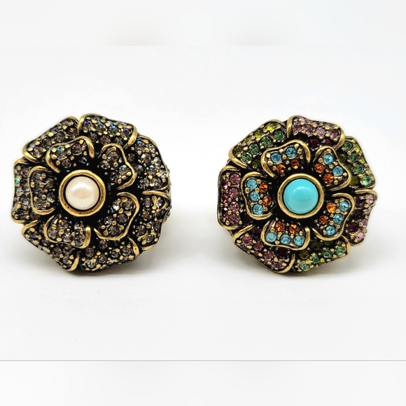 Heidi Daus | Jewelry | Vintage Heidi Daus Pearl Or Turquoise And ...